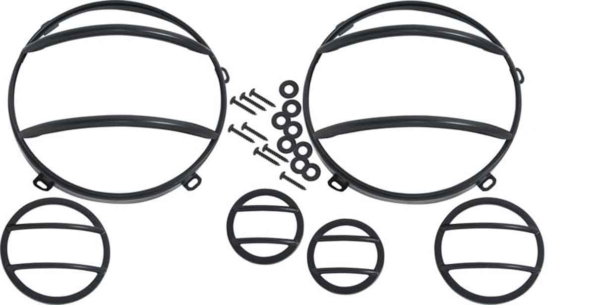 Kentrol Headlight/Marker Cover Set for 2007-2018 Jeep Wrangler 50013 ...